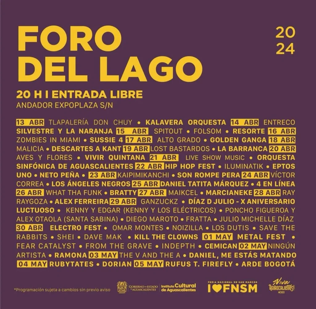 Foro del Lago Feria de San Marcos 2024 - Feria San Marcos